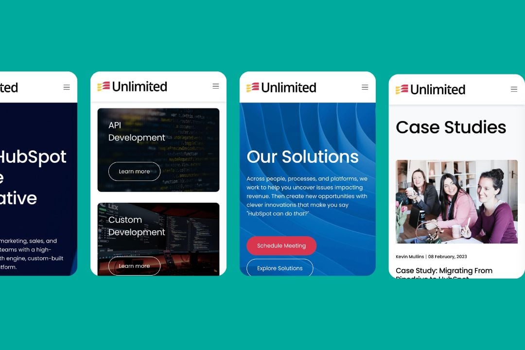 Case Study: Redesigning The Unlimited Website On HubSpot CMS